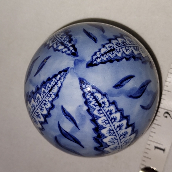 Vintage Delft Orb Ball | Accents | Vintage Delft Decorative Orb Ball ...